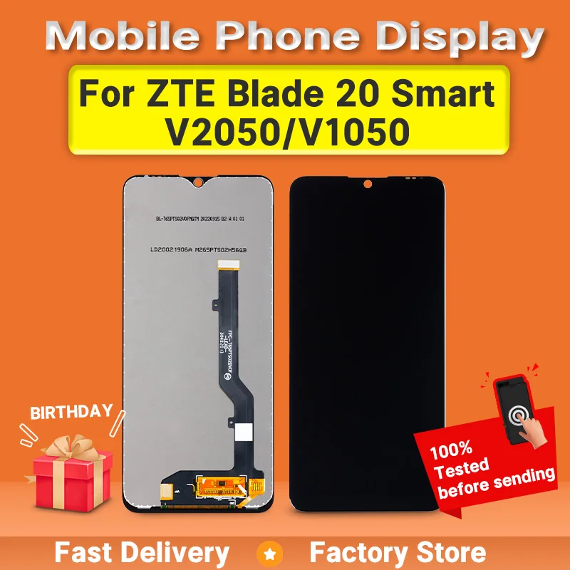 V1050-V2050-NEW-Display-For-ZTE-Blade-20-Smart-LCD-Touch-Screen ...