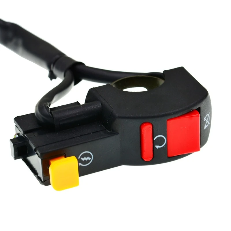 21-27mm Universal Motorcycle Handlebar Electric Starter Start Stop ...