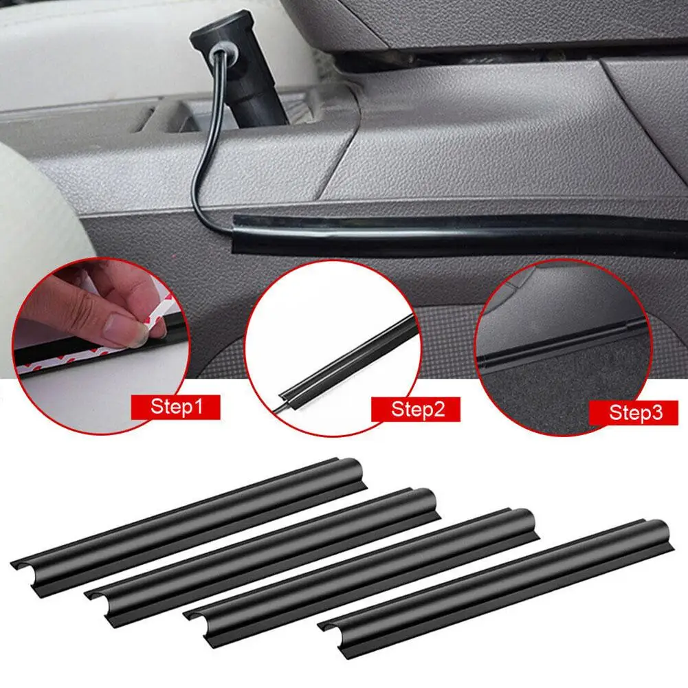 4pcs-set-Car-Interior-Cable-Line-Sleeve-Protector-Universal-Hidden-Wire ...