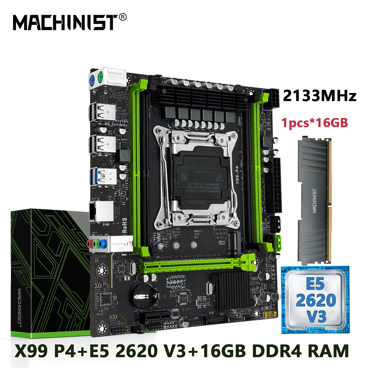 MACHINIST-X99-P4-Motherboard-Set-LGA-2011-3-Kit-Xeon-E5-2620-V3 ...