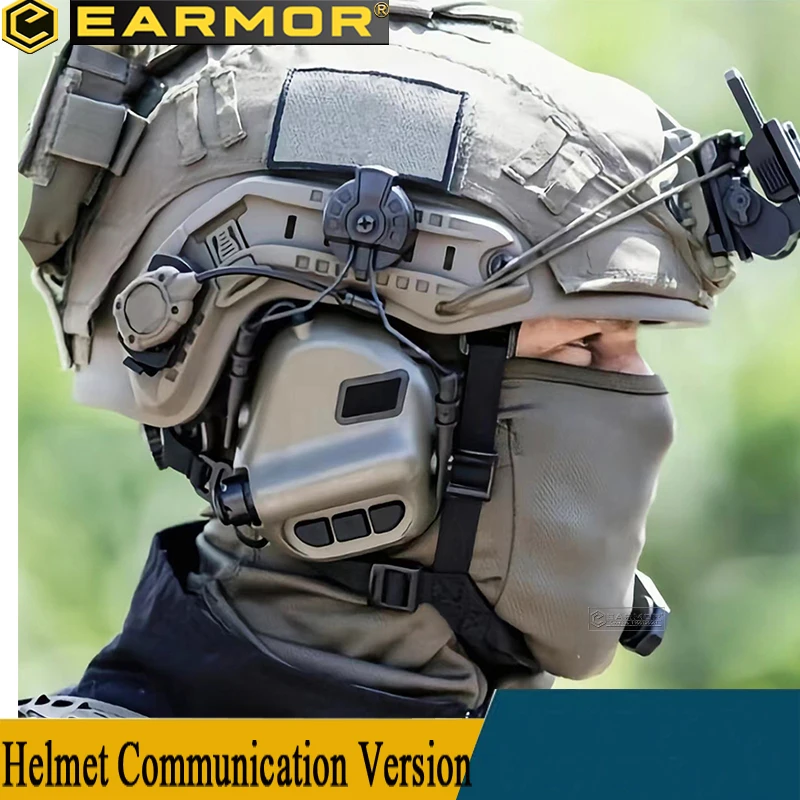 EARMOR M32H MOD3 Helmet Shooting Earmuffs/Military Tactical Headset ARC Rail Adapter/Aviation ...