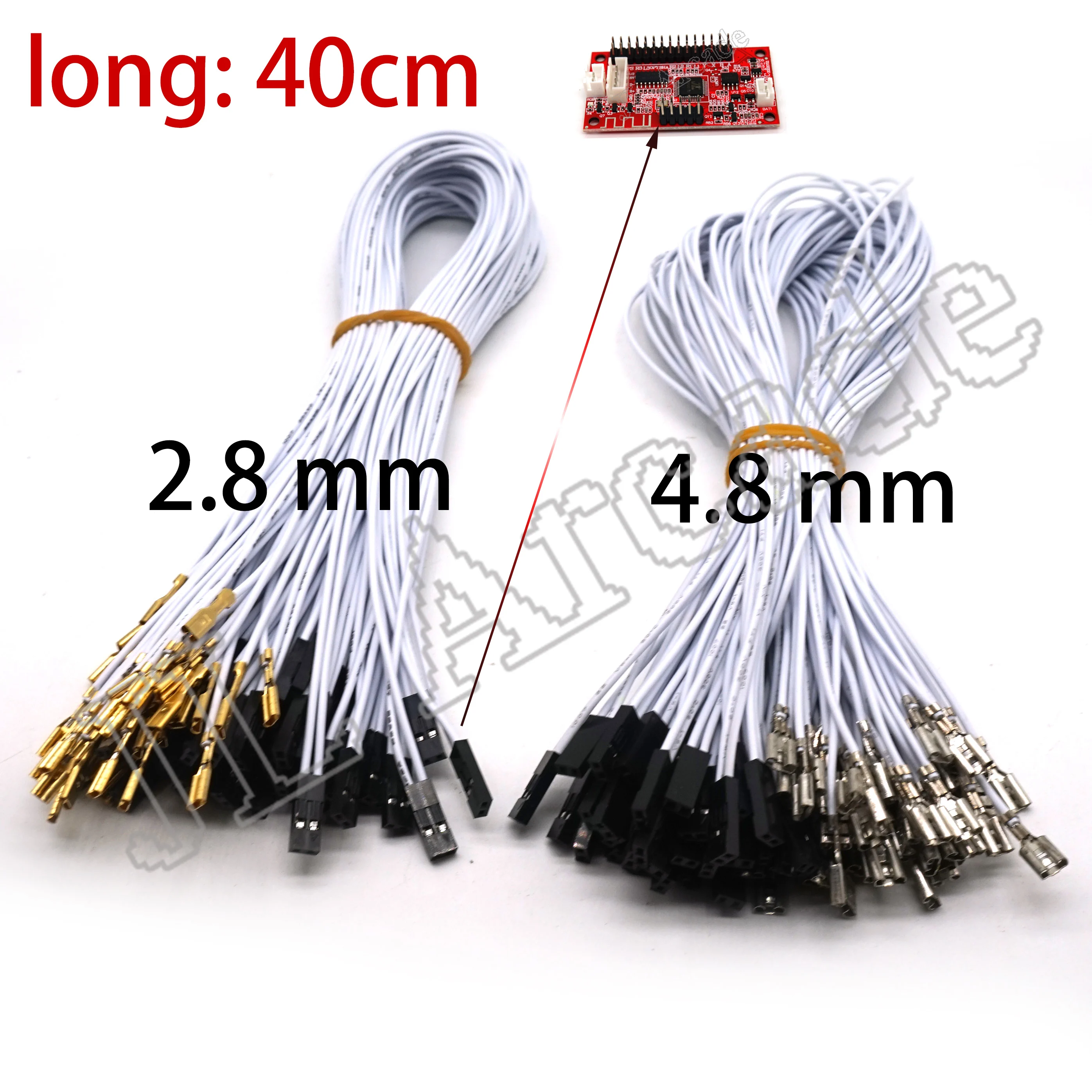 20-PCS-LOT-DuPont-2-Pin-Cable-FOR-Arcade-USB-Encoder-Zero-Delay-Control ...