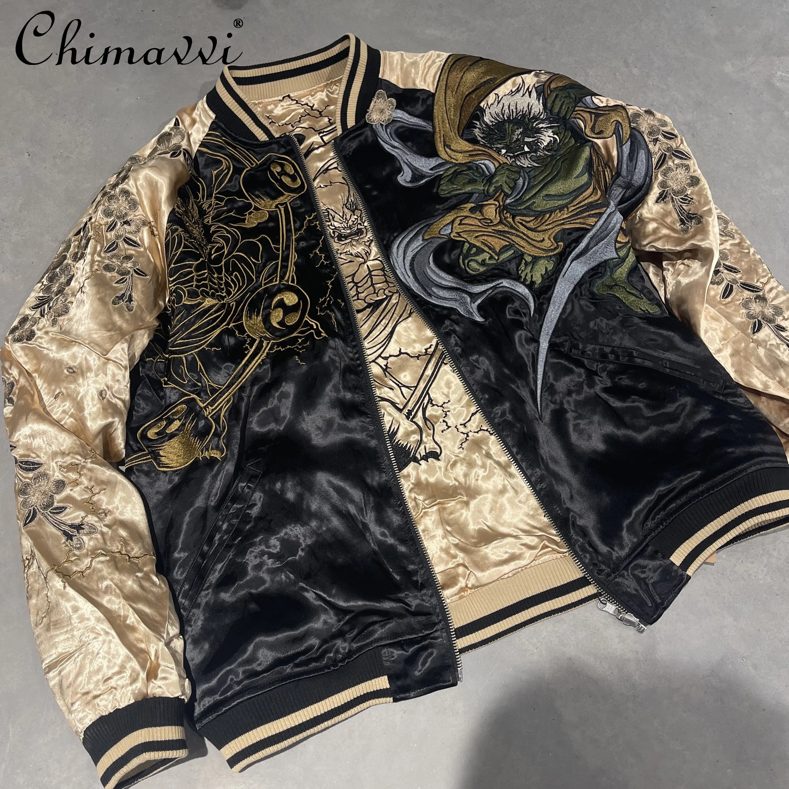 Yokosuka-Heavy-Embroidery-Double-Sided-Jacket-Spring-New-High-End ...
