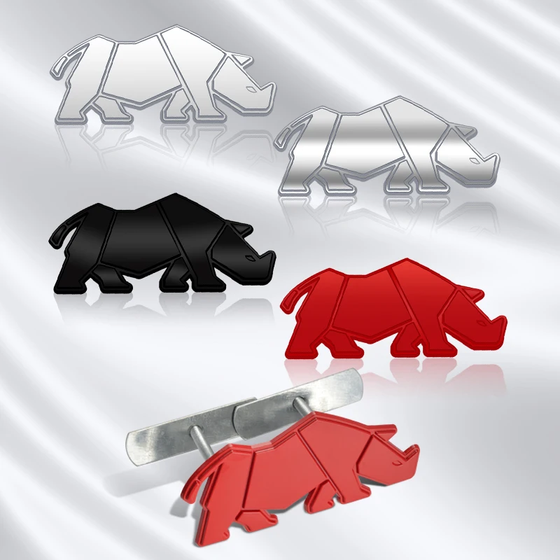 3D-Metal-Rhinoceros-Rhino-Grille-Badge-Front-Emblem-Rear-Trunk-Body ...