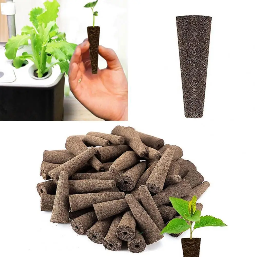 50Pcs-Hydroponic-Root-Growth-Sponge-Planting-Sponge-Round-Growing ...