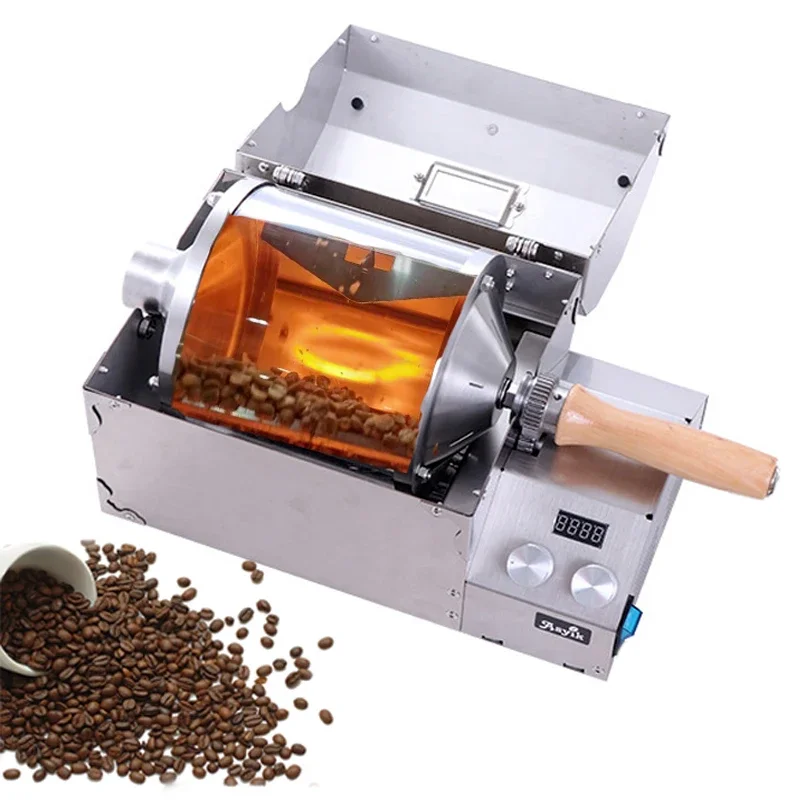 110V-220V-Coffee-Roasting-Machine-Automatic-Rotation-Stainless-Steel ...