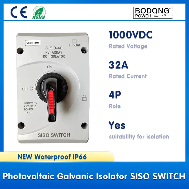 NEW-Waterproof-IP66-Isolation-Solar-Switch-1000V32A-Photovoltaic ...