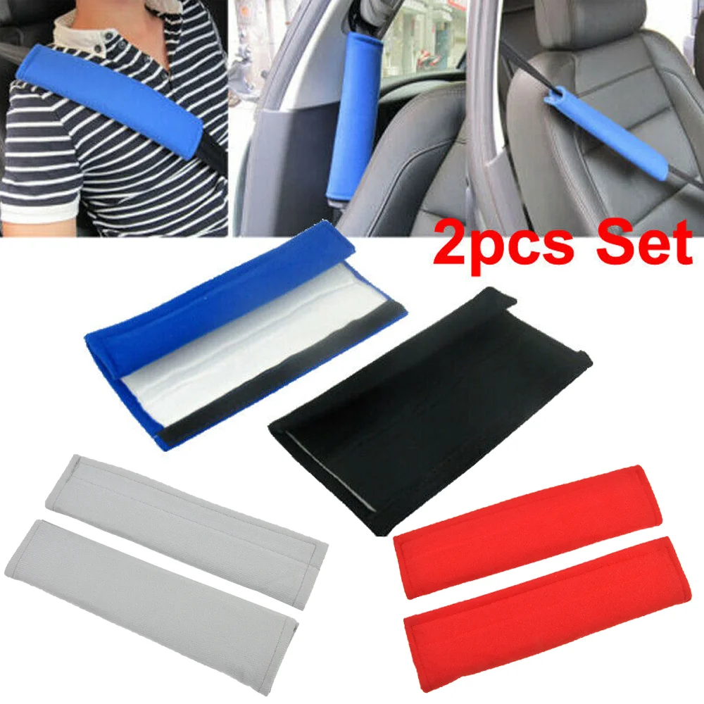 2Pcs-Car-Shoulder-Cover-Cushion-Seat-Belt-Pad-Strap-BackPack-Auto ...