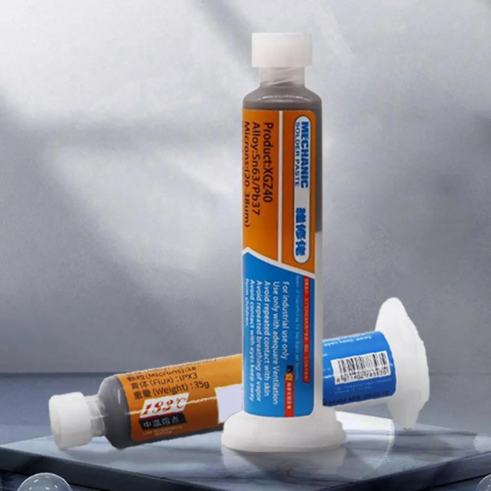 Mechanic-35g-BGA-Tin-Solder-Paste-Leaded-Sn63-Pb37-Syringe-Liquid-Flux ...