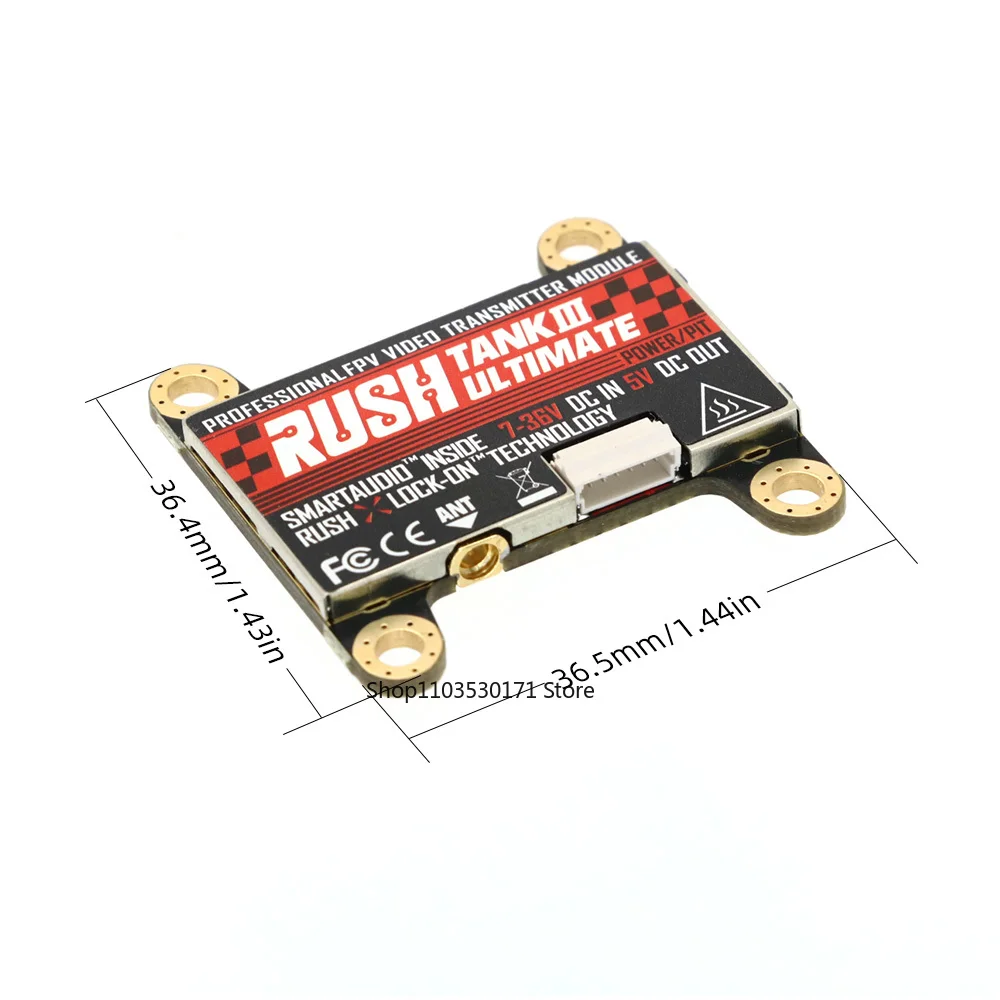 NEW RUSHFPV RUSH Tank III Ultimate VTX 5.8G 48CH RaceBand Pitmode 25mW ...