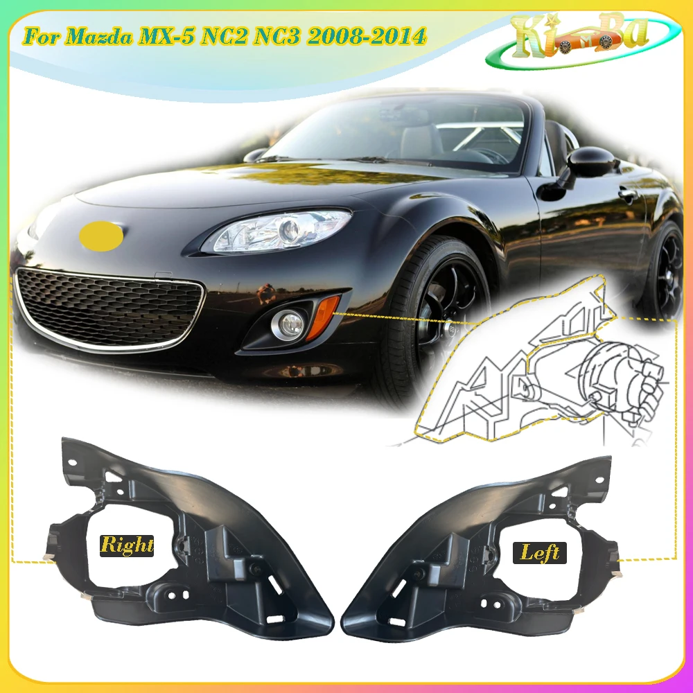 キンバマツダ MX-5 NC2 NC3 2008-2014 純正部品車のフロントフォグランプマウントブラケットアタッチメント ...