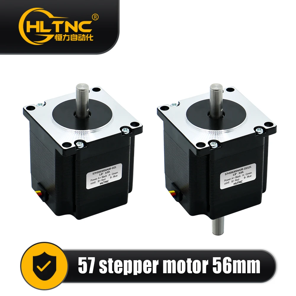 Nema-23-Stepper-Motor-1-2N-m-57HS56mm-171ozin-Dual-Axle-6-35-8mm-Single ...
