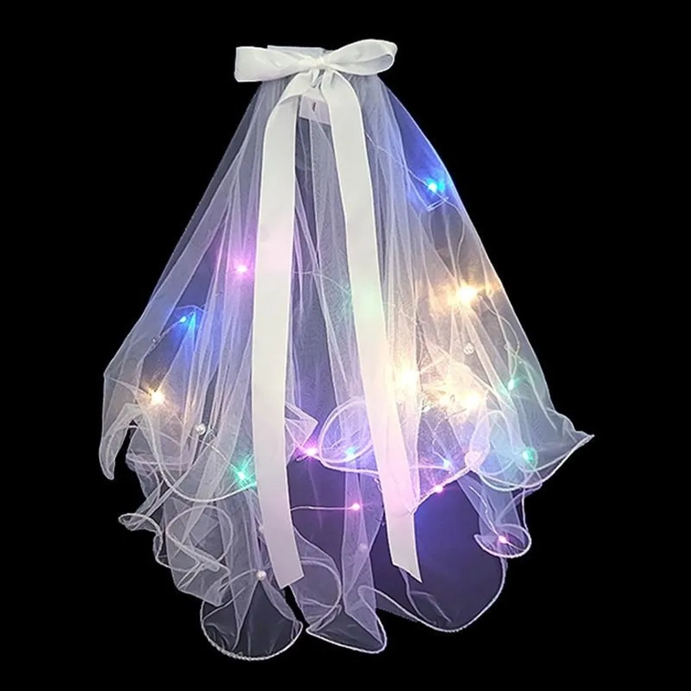 LED-Bride-Wedding-Veil-Light-Up-Bridal-Veils-with-Hair-Clip-Tulle-Party ...
