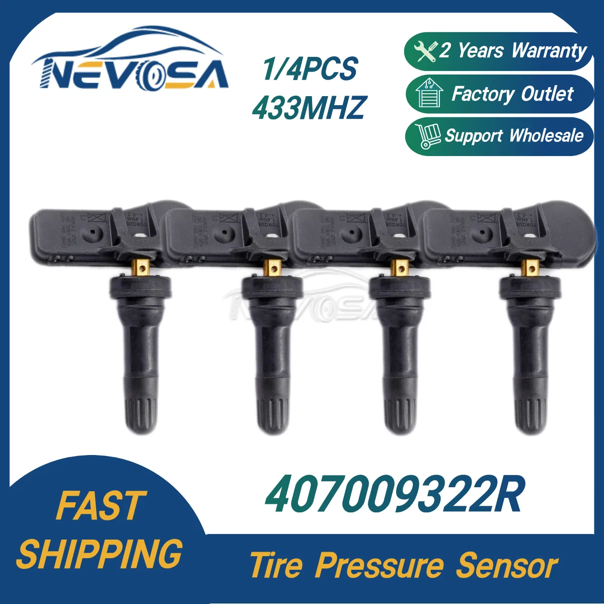 Nevosa-TPMS-Sensor-40700-9322R-For-Dacia-Fiat-Lada-Renault-Opel-Smart ...