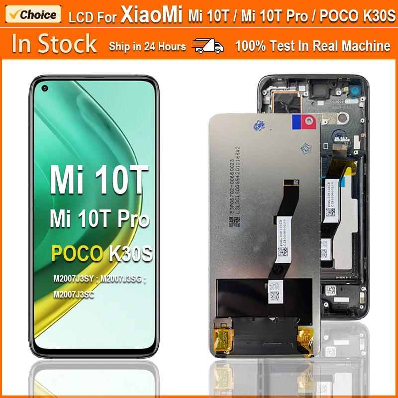 6.67インチIPS液晶 Xiaomi Mi 10T 5G 10T Pro 5G LCD M2007J3SGディスプレイ Redmi K30s ...