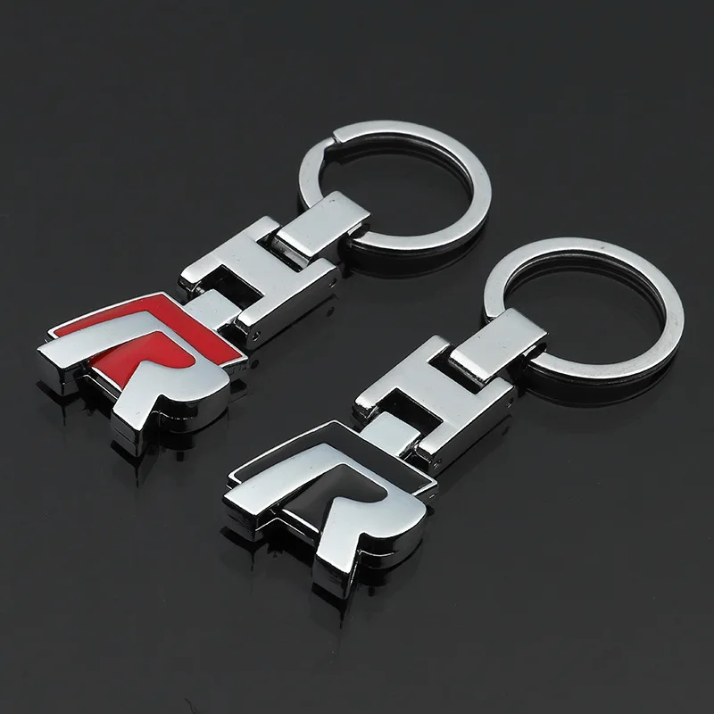 R-Logo-Car-Keychain-Key-Chain-Auto-Emblem-Key-Ring-Accessories-For ...