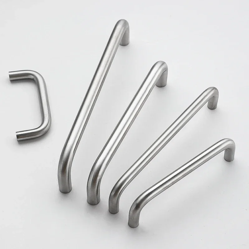 Stainless Steel Handle U-handle Round Door Handle Wardrobe Door Handle ...