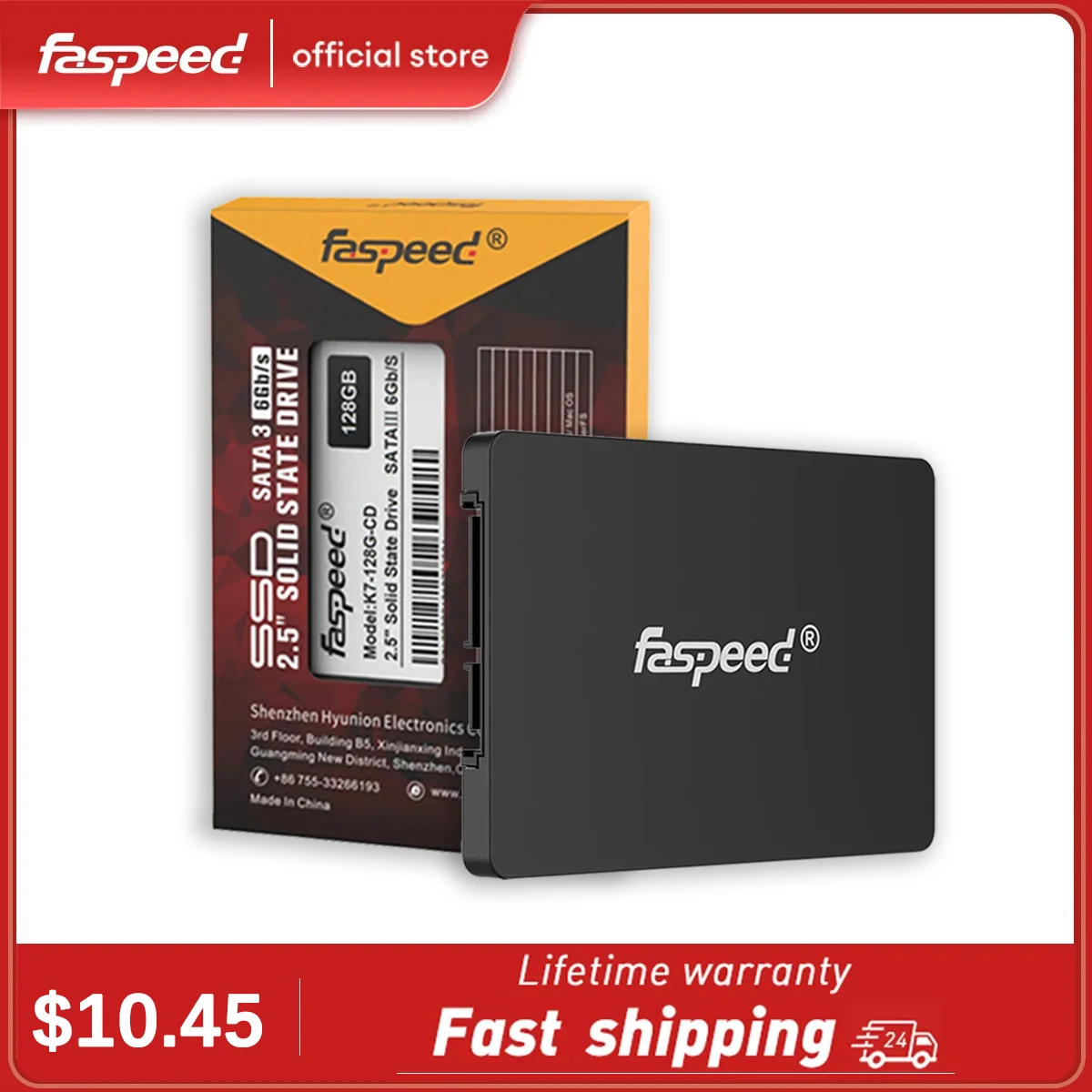 Faspeed Sata3 SSD 128GB 256GB 512GB 2.5 Sata 3 Hard Disk 1TB 2TB 240GB ...