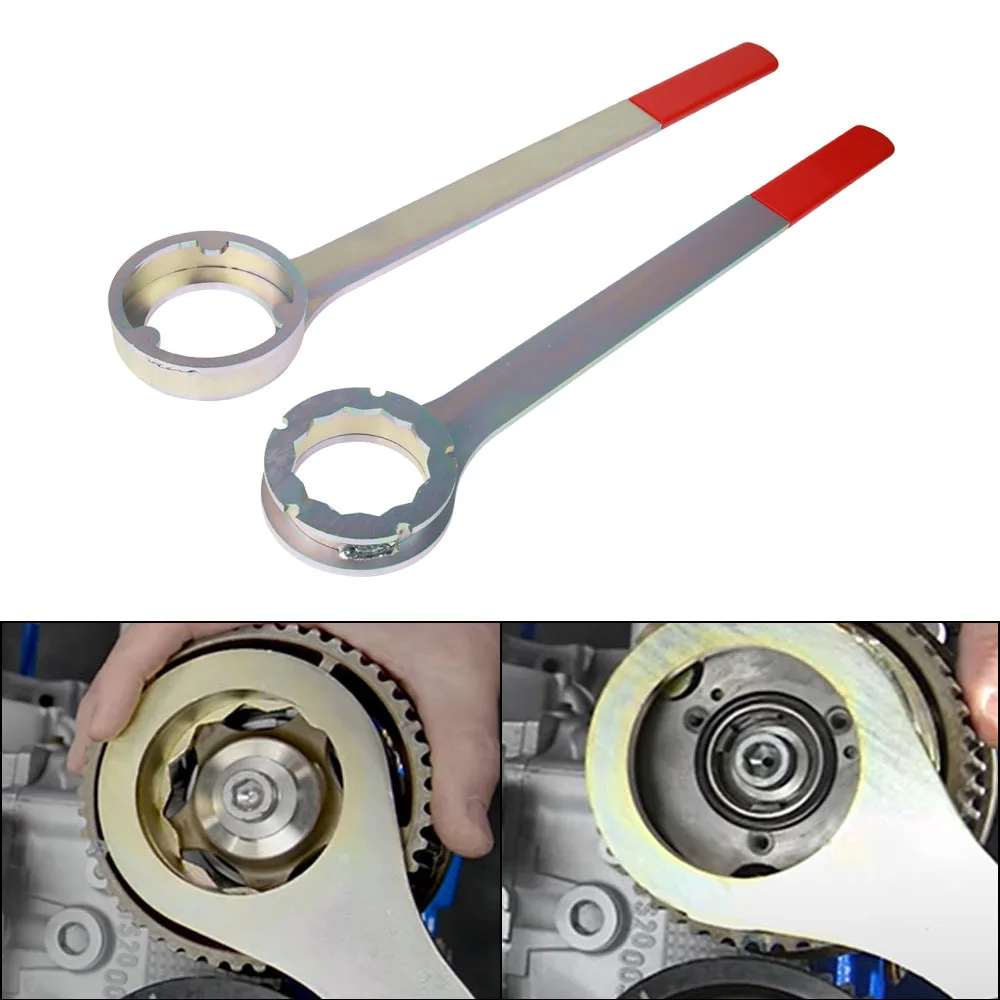 2Pcs-Set-Intake-Exhaust-Cam-Sprocket-Install-And-Remove-Wrench-Tool-For ...