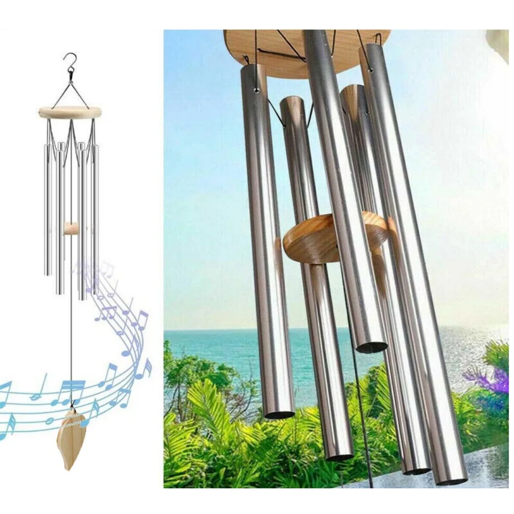 Vintage-Wooden-Wind-Chimes-6-Metal-Tubes-Wind-Chime-Ornaments-Bedroom ...
