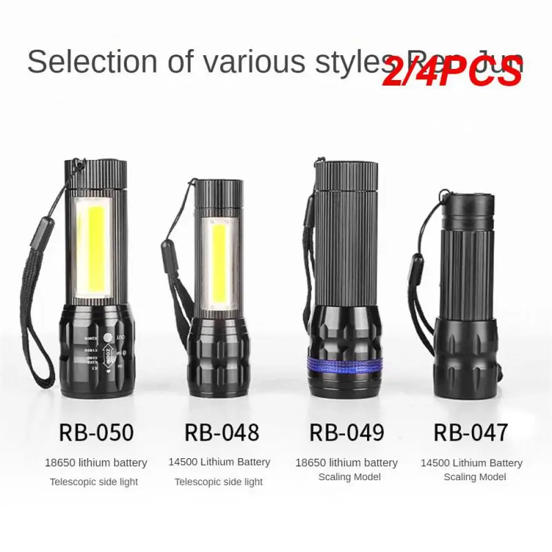 2-4PCS-Led-Lamp-Telescopic-Zoom-Waterproof-Portable-Usb-Charging-Light ...