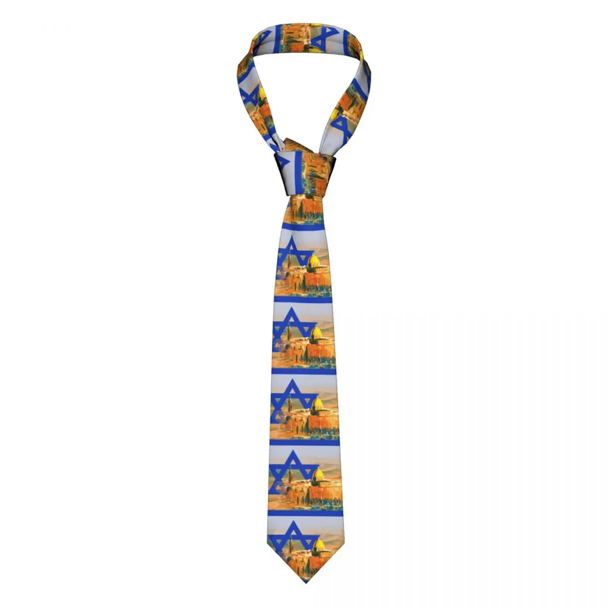 Custom-Israel-Flag-Negev-Desert-Tie-Men-s-Formal-Silk-Neckties-for ...