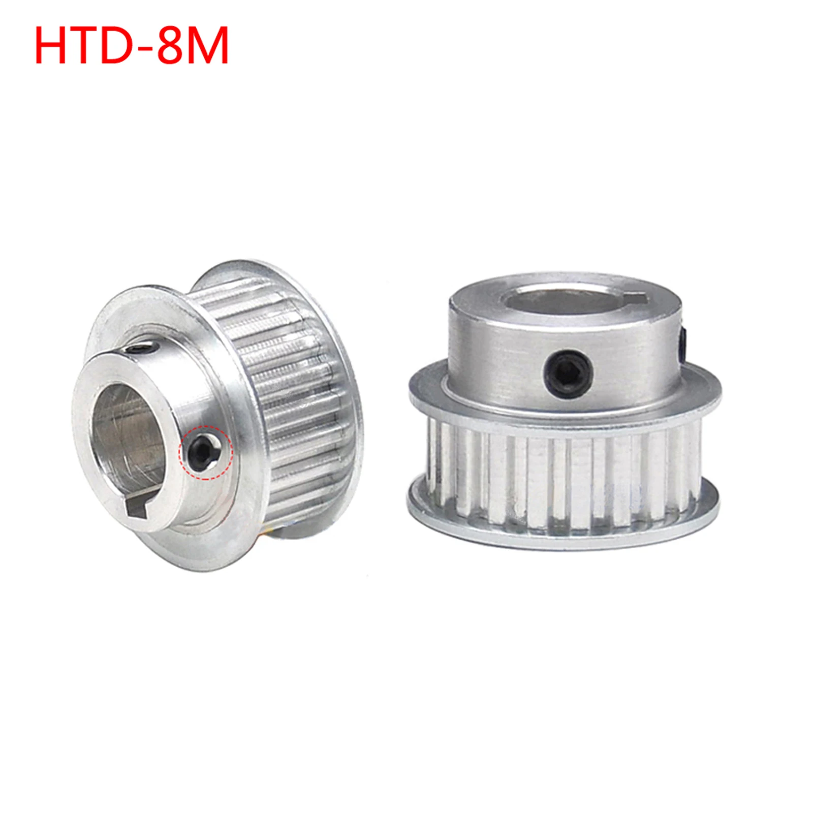 HTD 8M 12/14/15/16/18Teeth Timing Belt Pulleys Pitch 8mm With Step ...