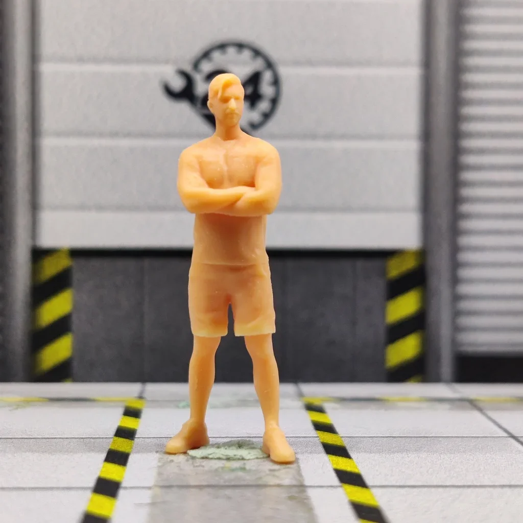 1-64-1-43-Scale-Model-Resin-Running-Sportswear-Men-Uncolored-Miniature ...