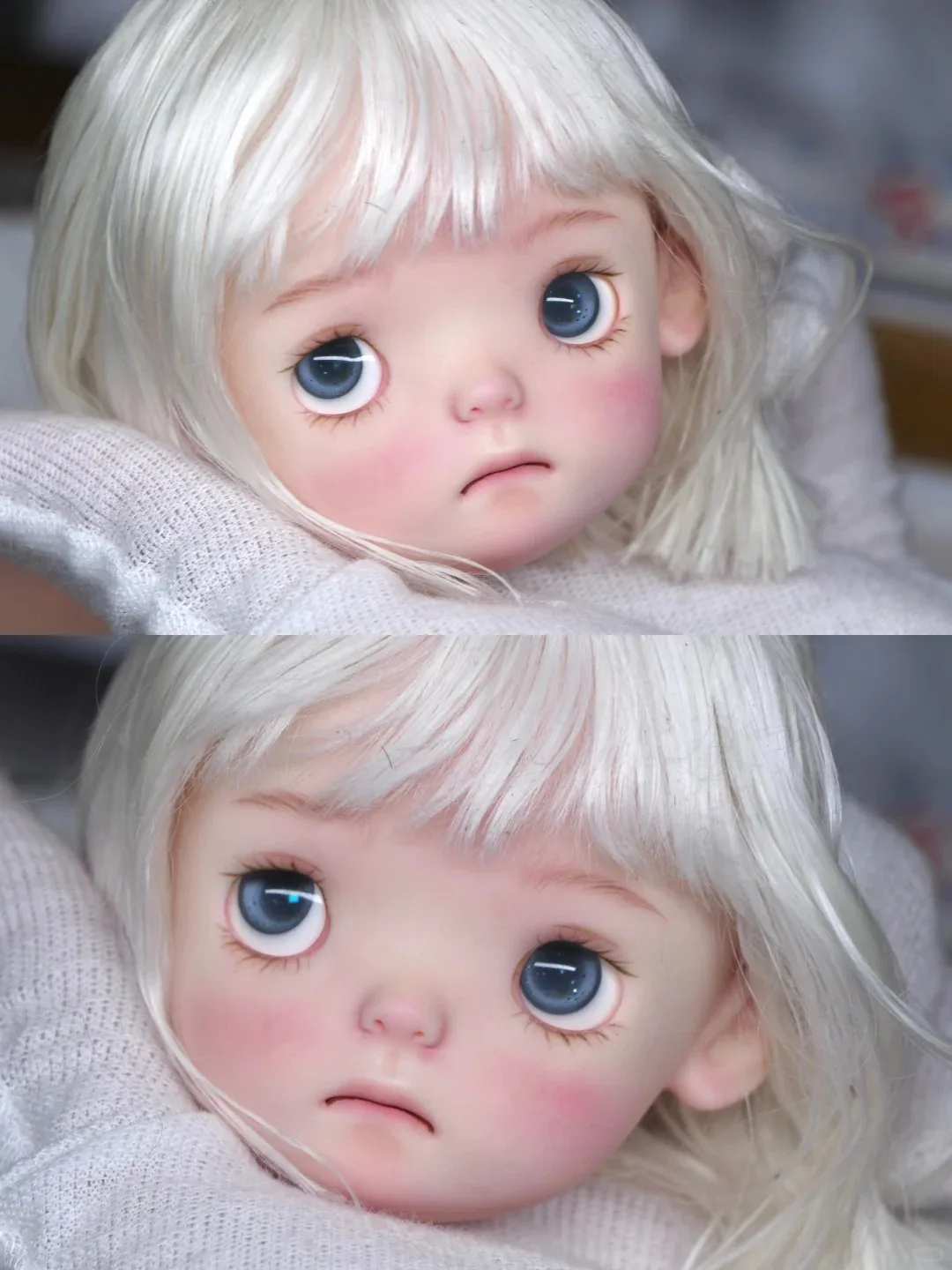 SD BJD Doll 1/6 Landoudou xiaop Head Beautiful Girl Makeup High Quality ...