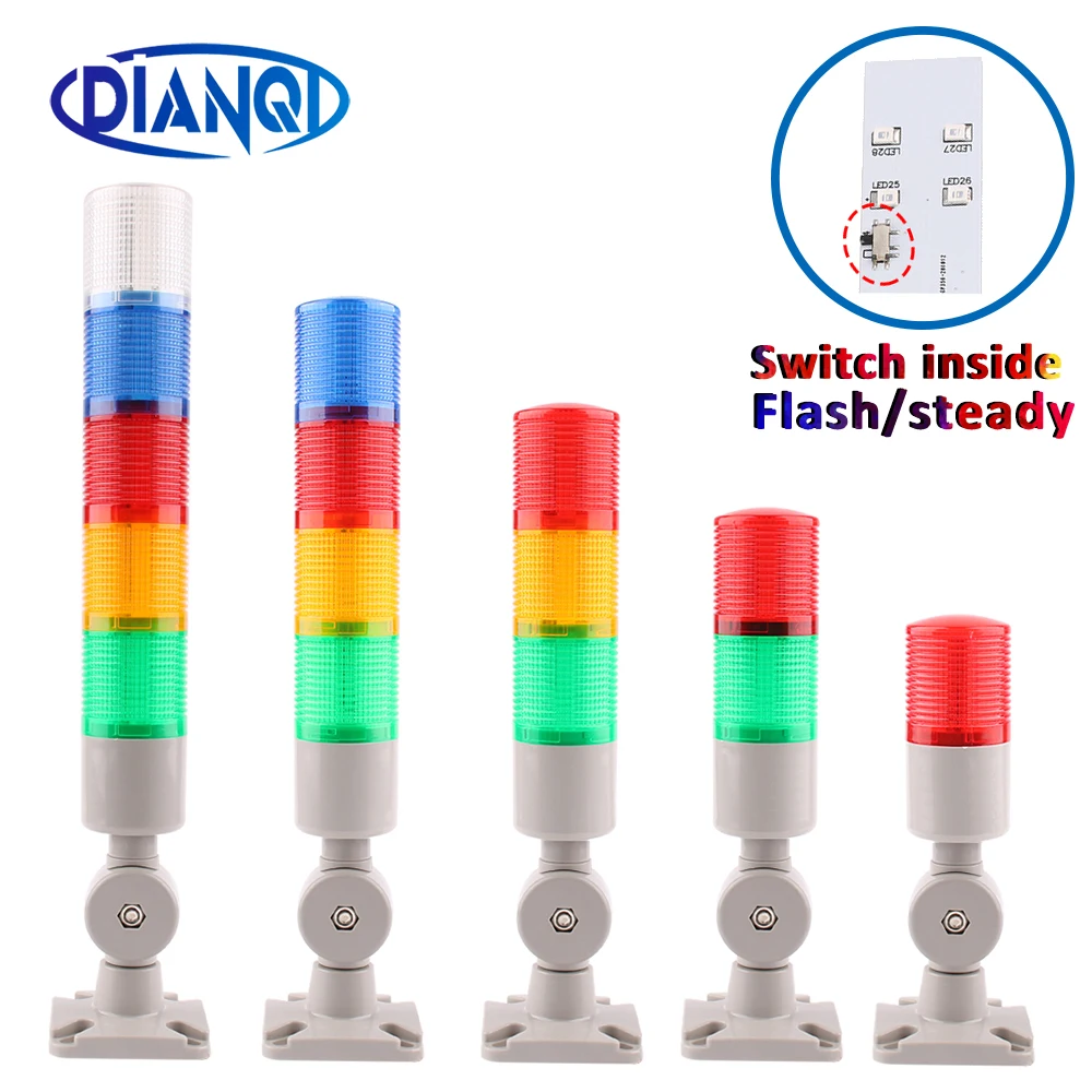 45mm-Diameter-24v-DC-220v-Steady-Light-LED-Signal-Tower-Light-Multi ...