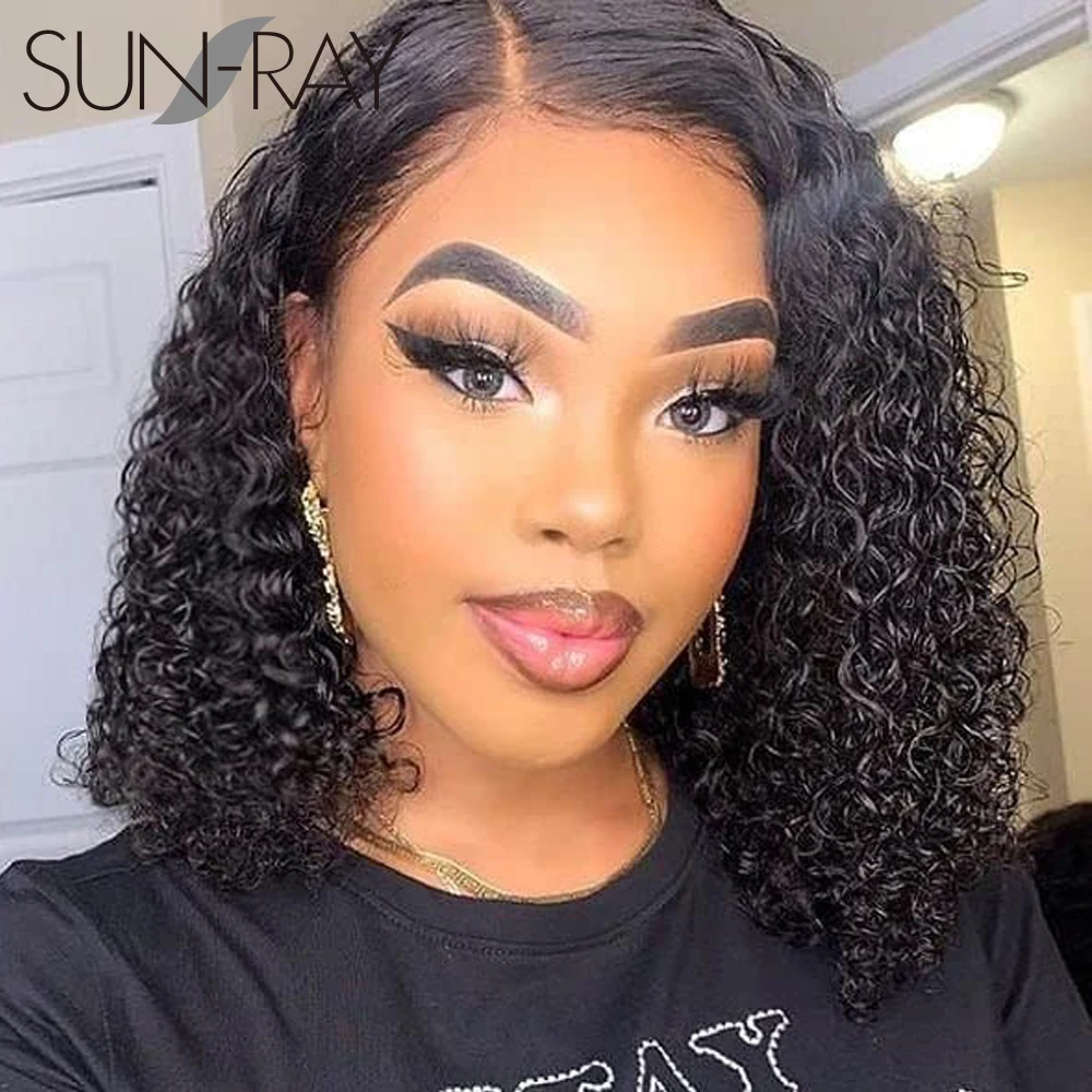 Shot-Curly-Bob-Lace-Front-Wigs-Human-Hair-Wigs-with-Baby-Hair-Water ...