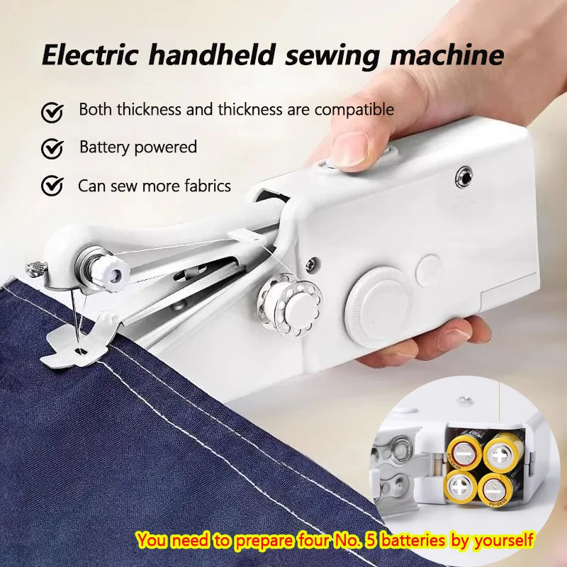 Electric Sewing Machine Mini Handheld Automatic Sewing Machine DIY ...