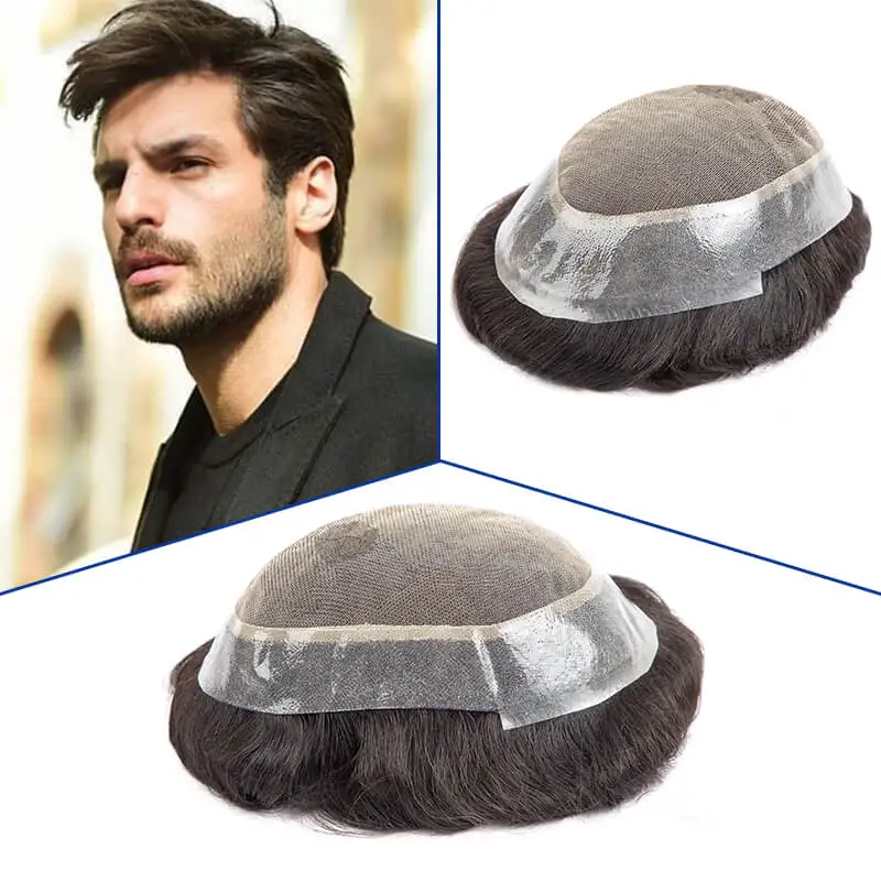 Australia-Lace-PU-Base-Wig-Natural-Hairline-Male-Hair-Prosthesis ...