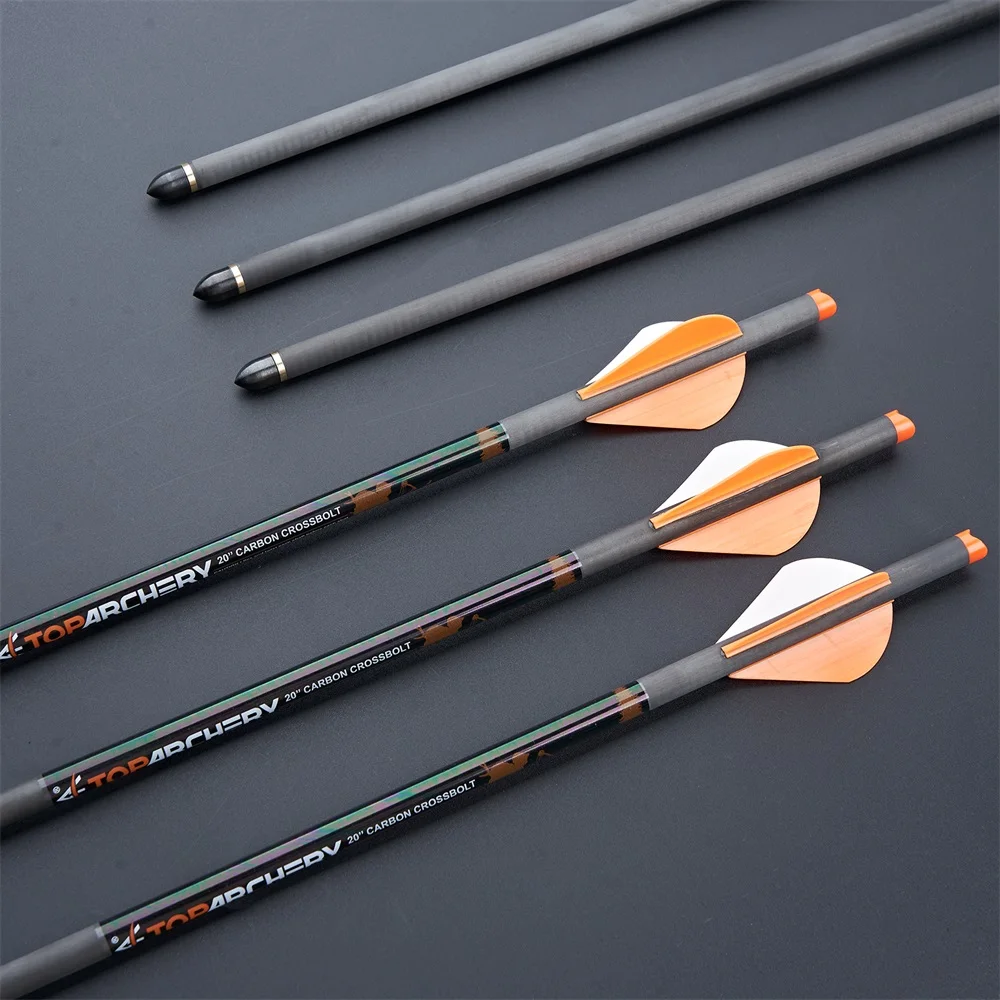 20-Archery-Bow-Carbon-Arrows-20-inch-Pure-Carbon-Arrows-Copper-Seat-OD8 ...
