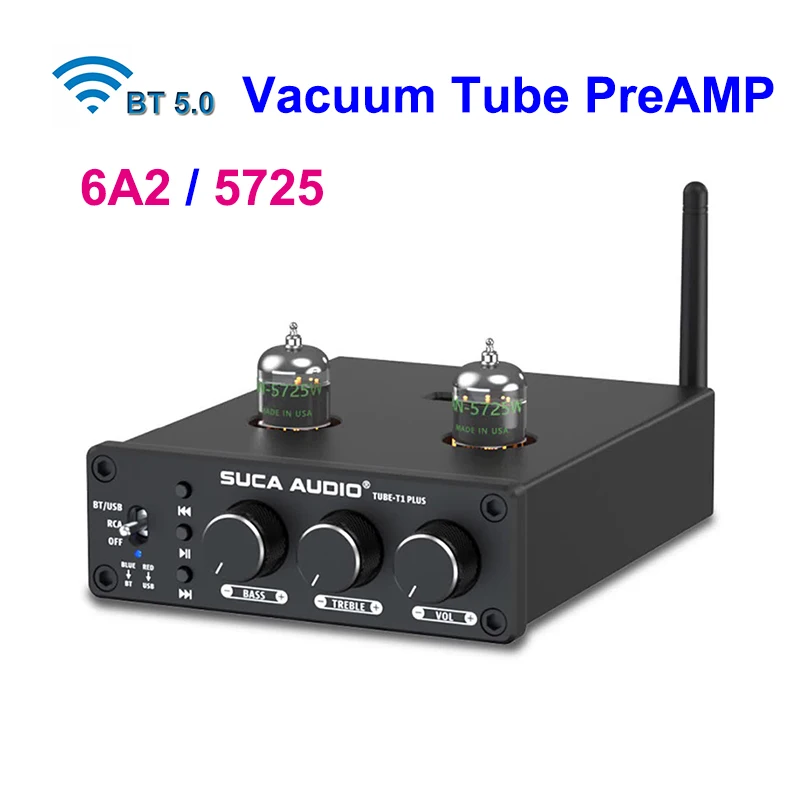 6A2 5725 Bluetooth Treble Bass Equalizer U-Disk USB Vacuum Tube ...