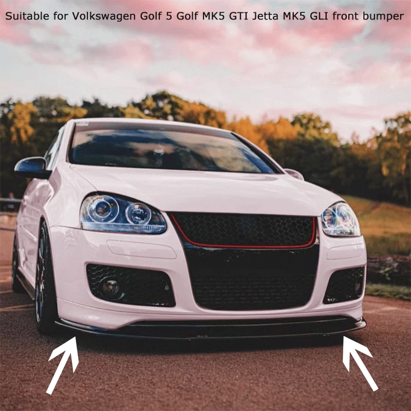 Car Front Bumper Splitter Lip Spoiler For Volkswagen VW Golf5 MK5 GTI ...