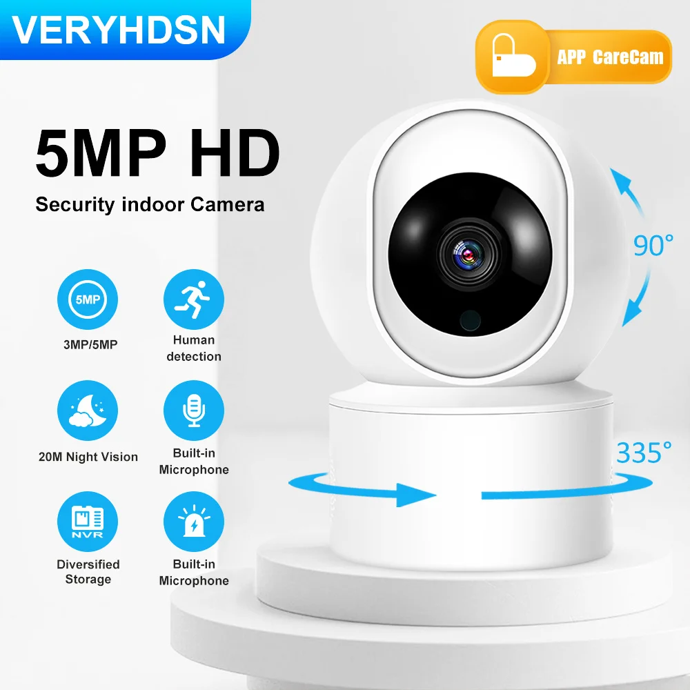 5MP-HD-IP-Camera-Smart-Auto-Tracking-Indoor-Baby-Monitor-Wifi ...