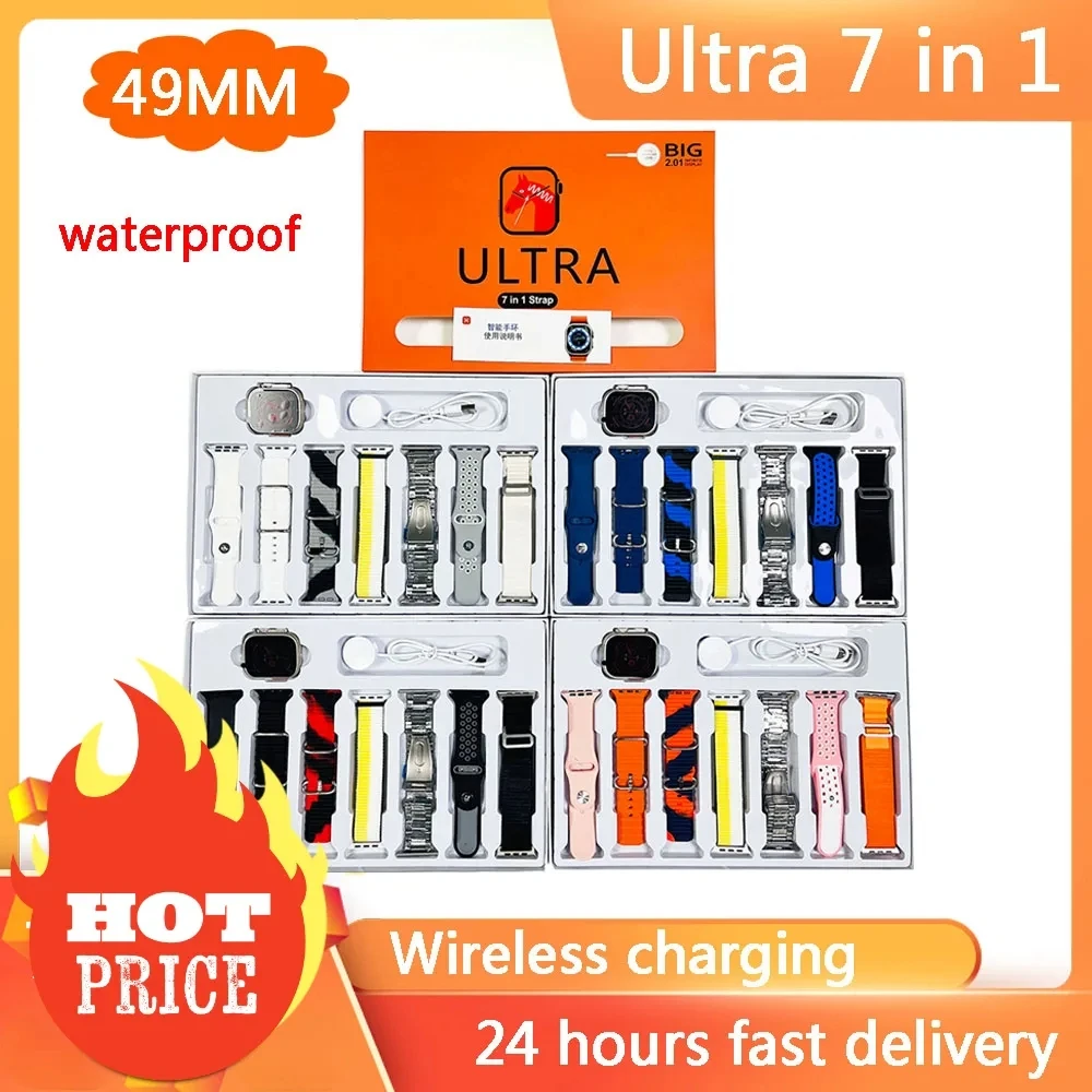 Reloj-inteligente-Ultra-9-pulsera-7-en-1-de-49mm-con-Bluetooth-llamadas ...