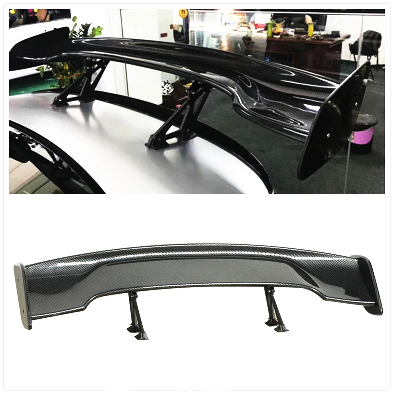 Universal-57-3D-3DI-GT-JDM-Racing-Car-Trunk-Lid-Real-Carbon-Fiber-Rear ...