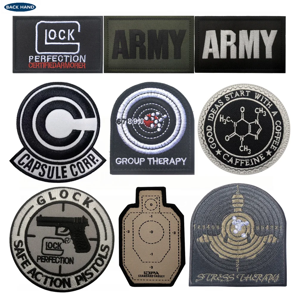 Group-Therapy-Patch-Embroidered-Emblem-Morale-Badges-GLOCK-Tactical-Combat-Hook-Back-DIYfor-Bag ...