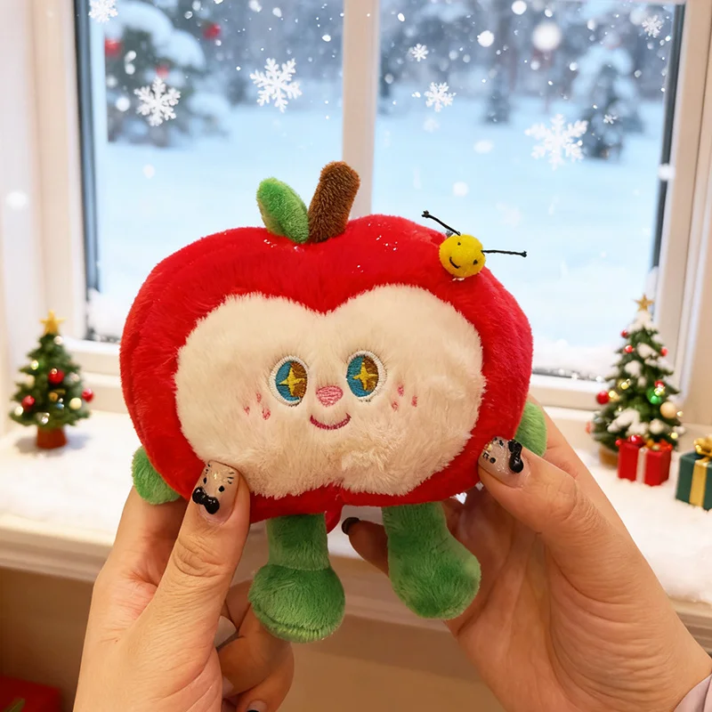 TK Popular Surprise Red Apple Gift Plush Doll Apple Hiding Bugs Doll ...