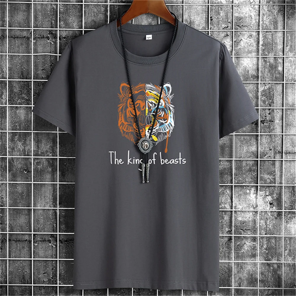 Hip-Hop-Streetwear-Loose-Top-Tees-Printing-Tiger-Clothing-Summer-Men-T ...