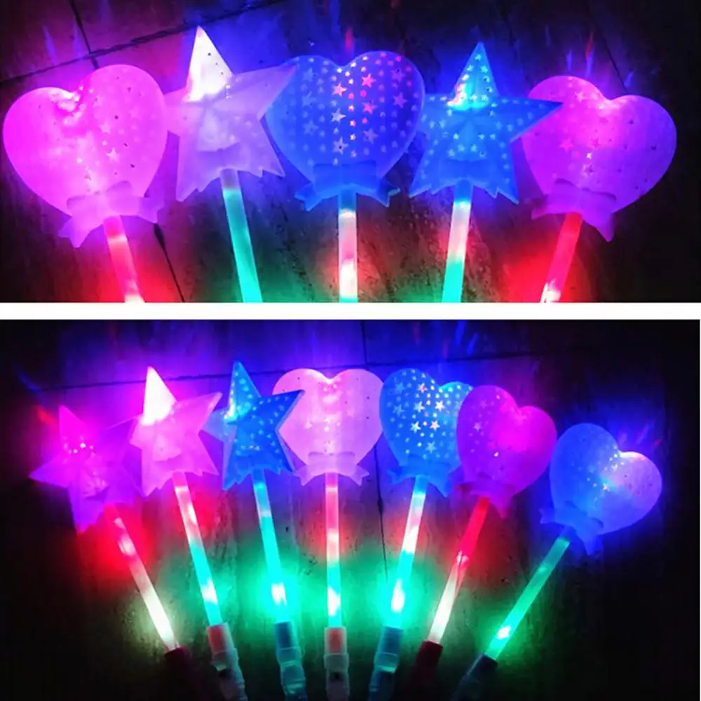 Varita luminosa con luz LED para niños, varita mágica con estrella ...