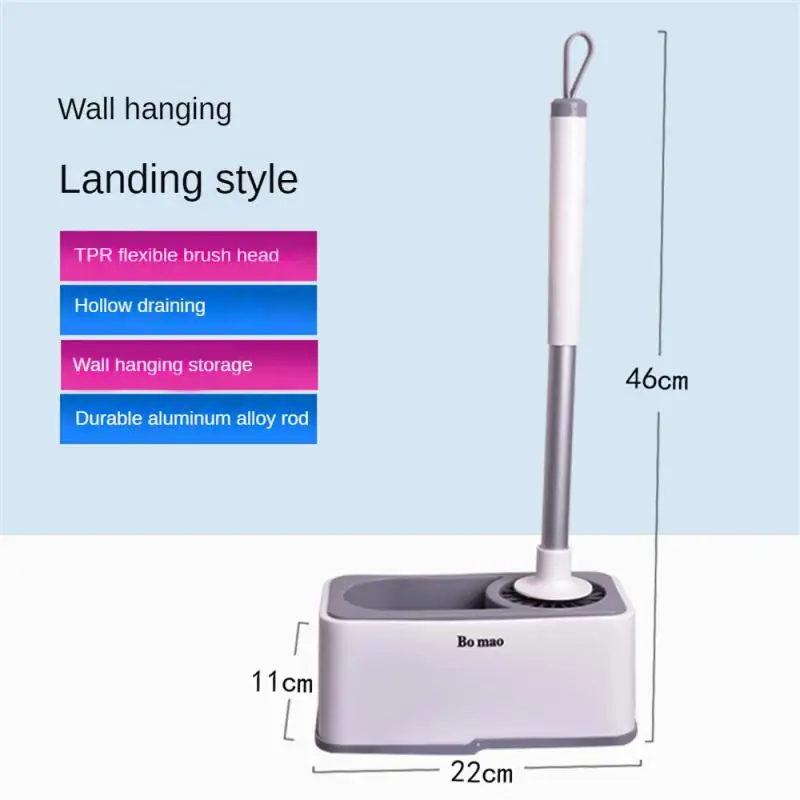 Toilet-Brush-Strong-Decontamination-With-Brush-Holder-Toilet-Wall ...
