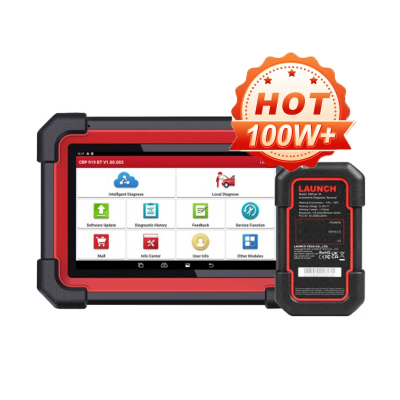 LAUNCH-X431-CRP919E-BT-Car-Diagnostic-Tool-OBD2-Scanner-DBScar-VII-VCI ...