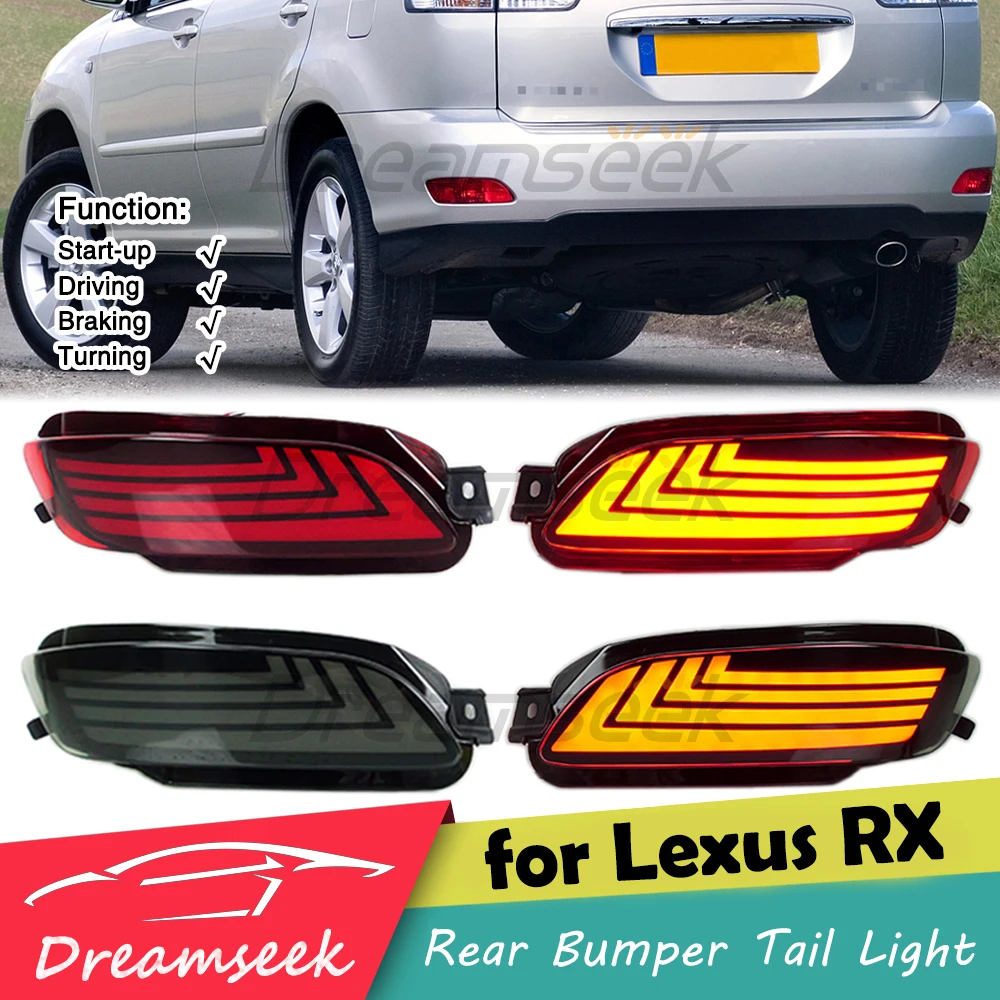 LED Rear Bumper Tail Light for Lexus RX 330 2004-2009 Car Reflector ...