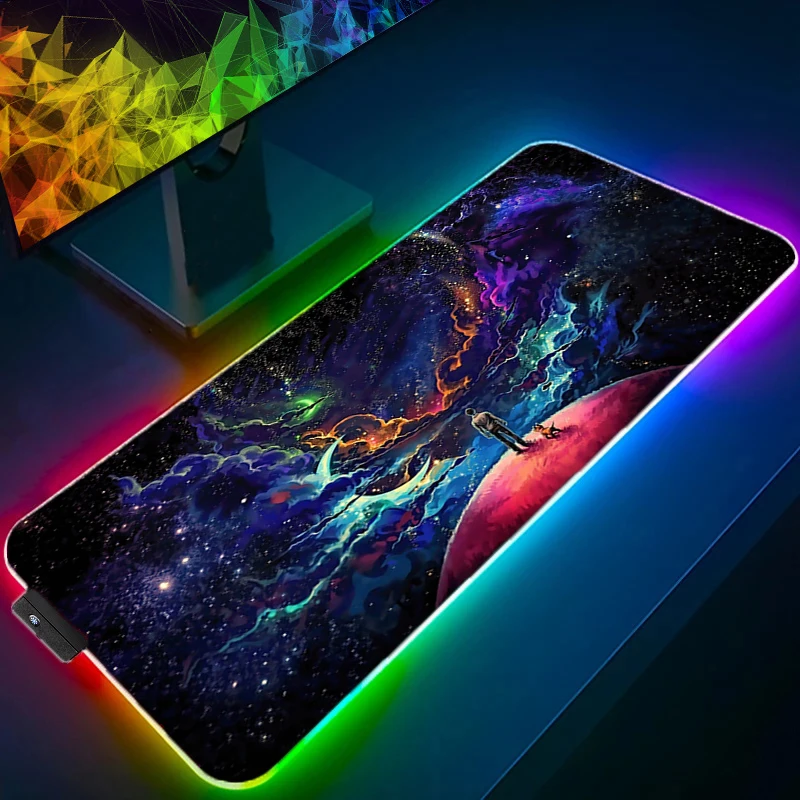 Tapete de computador grande pequeno rgb backlit mausepad mousepad ...