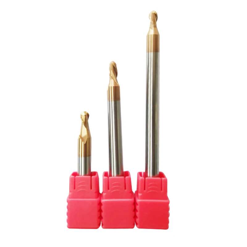 R0.5-r6 Ball Nose Mill 1 2 3 4 6 Mm Length 75mm/100mm/200mm D6 Shank ...
