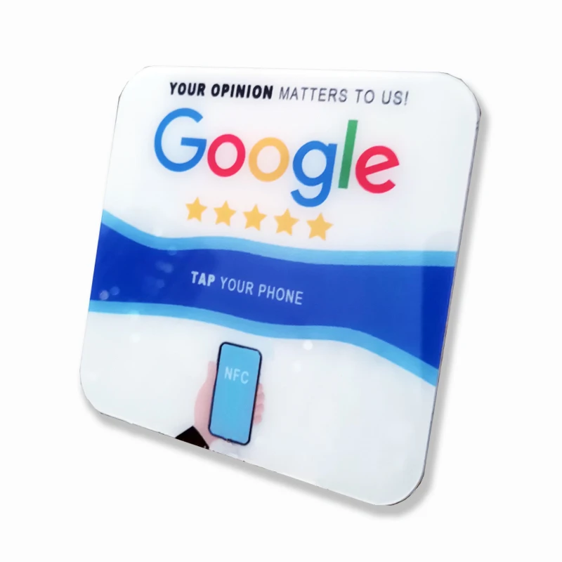 Programmable-Google-Review-NFC-Plate-Acrylic-Material-Mirror-Effect ...