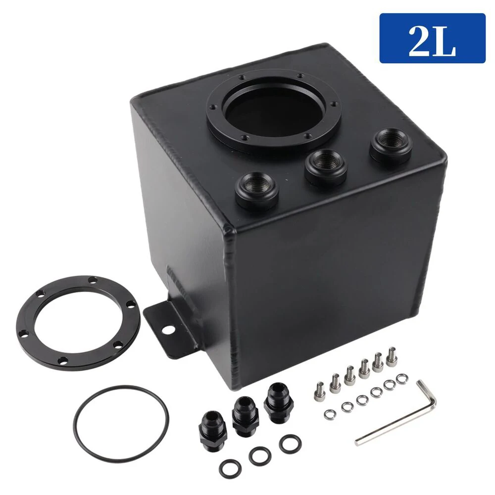 2L Aluminum High Flow Swirl Fuel Surge Pot Tank AN6 for 044 External ...